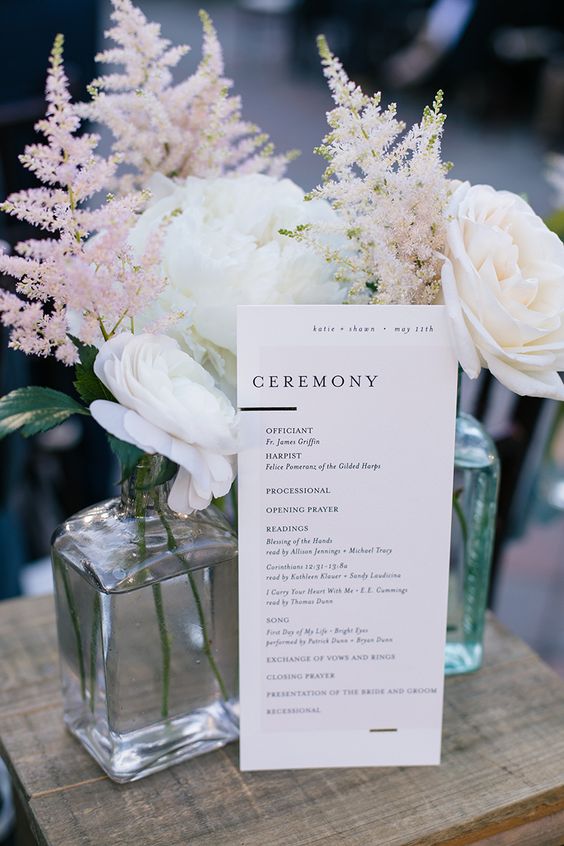 What Should You Include on Your Wedding Ceremony Program? - Georgia ...